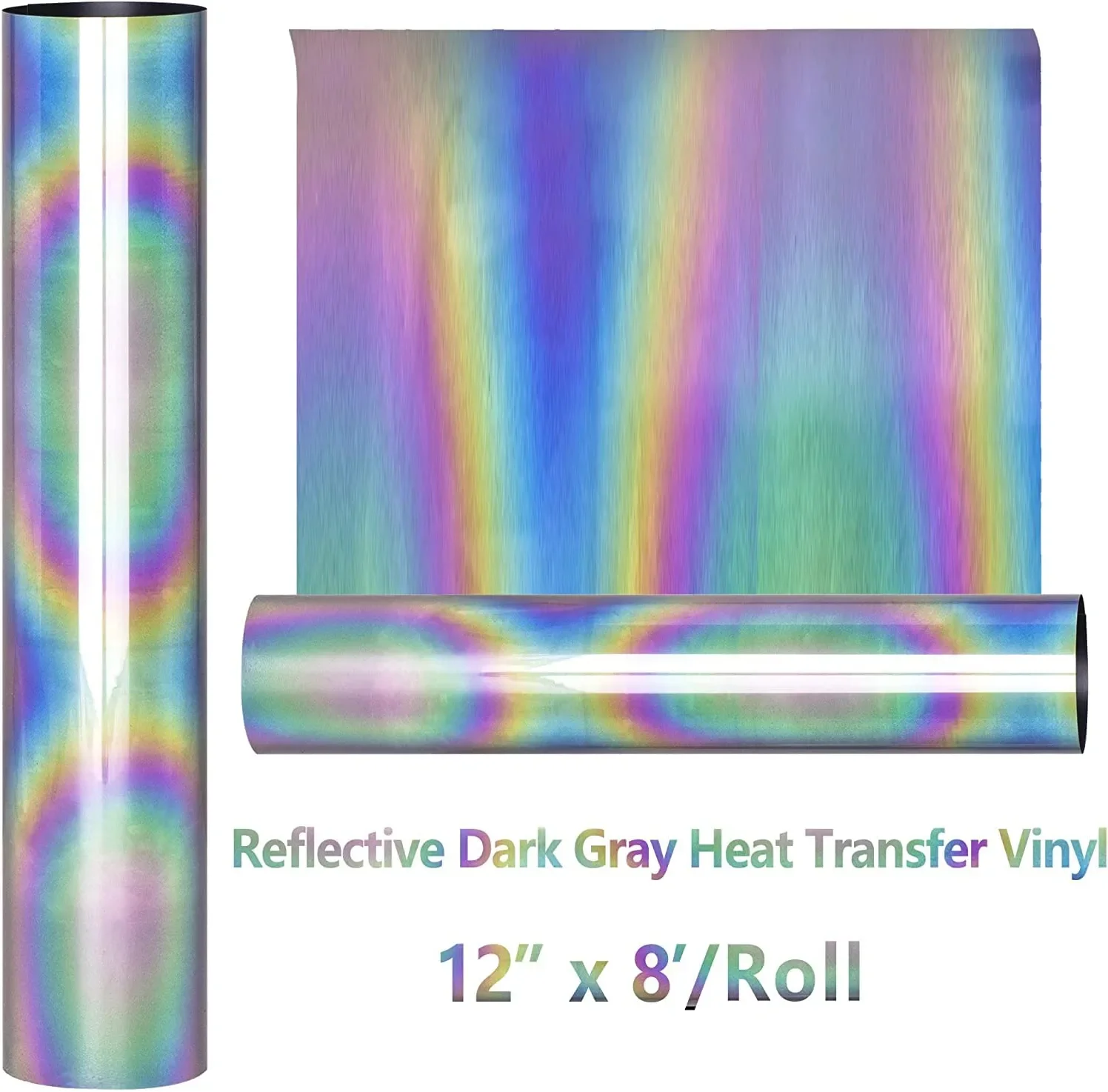 HTV Heat Transfer Vinyl - Reflective Rainbow for T-shirts