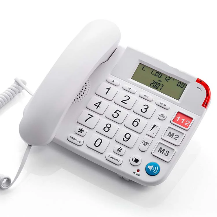 Cheap Corded Landline Phone for Older People - Big Buttons & Caller ID