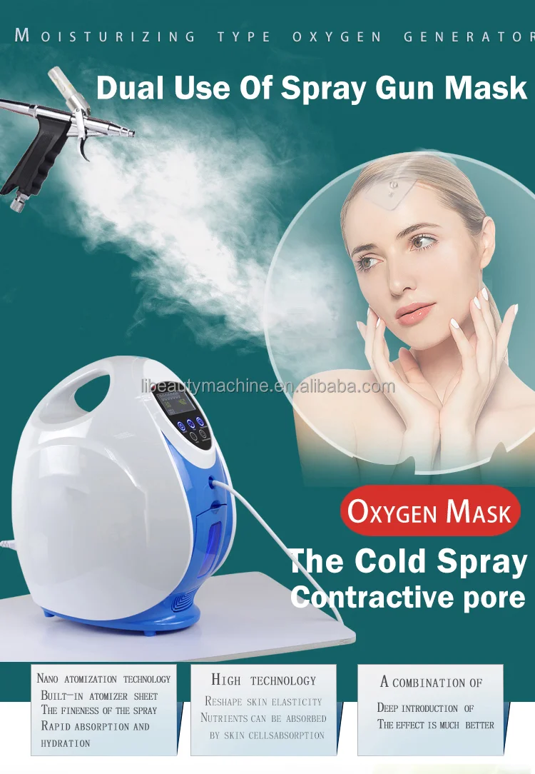 O2toderm Oxygen Therapy Mask Dome - Portable Oxygen Facial Machine for ...