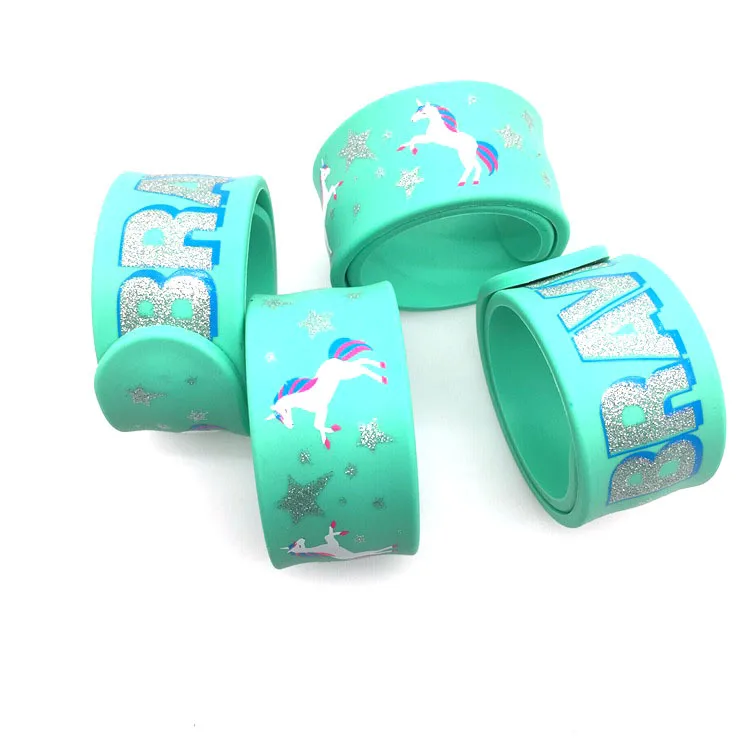Factory New Custom Kids Slap Band Silicon Snap Band Slap Bracelet - Buy ...