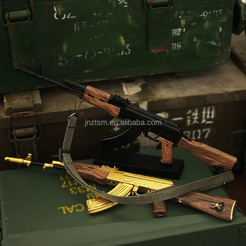 AKM Model Realistic AK47 Gun Model Metal Toy Guns for Adults