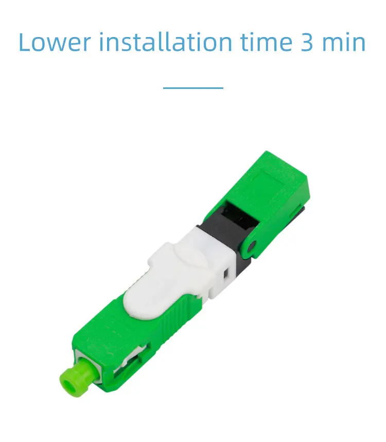 Sc Fast Connector 50mm Fiber Optic Quick Connector Sc Apc Sc Upc Green ...