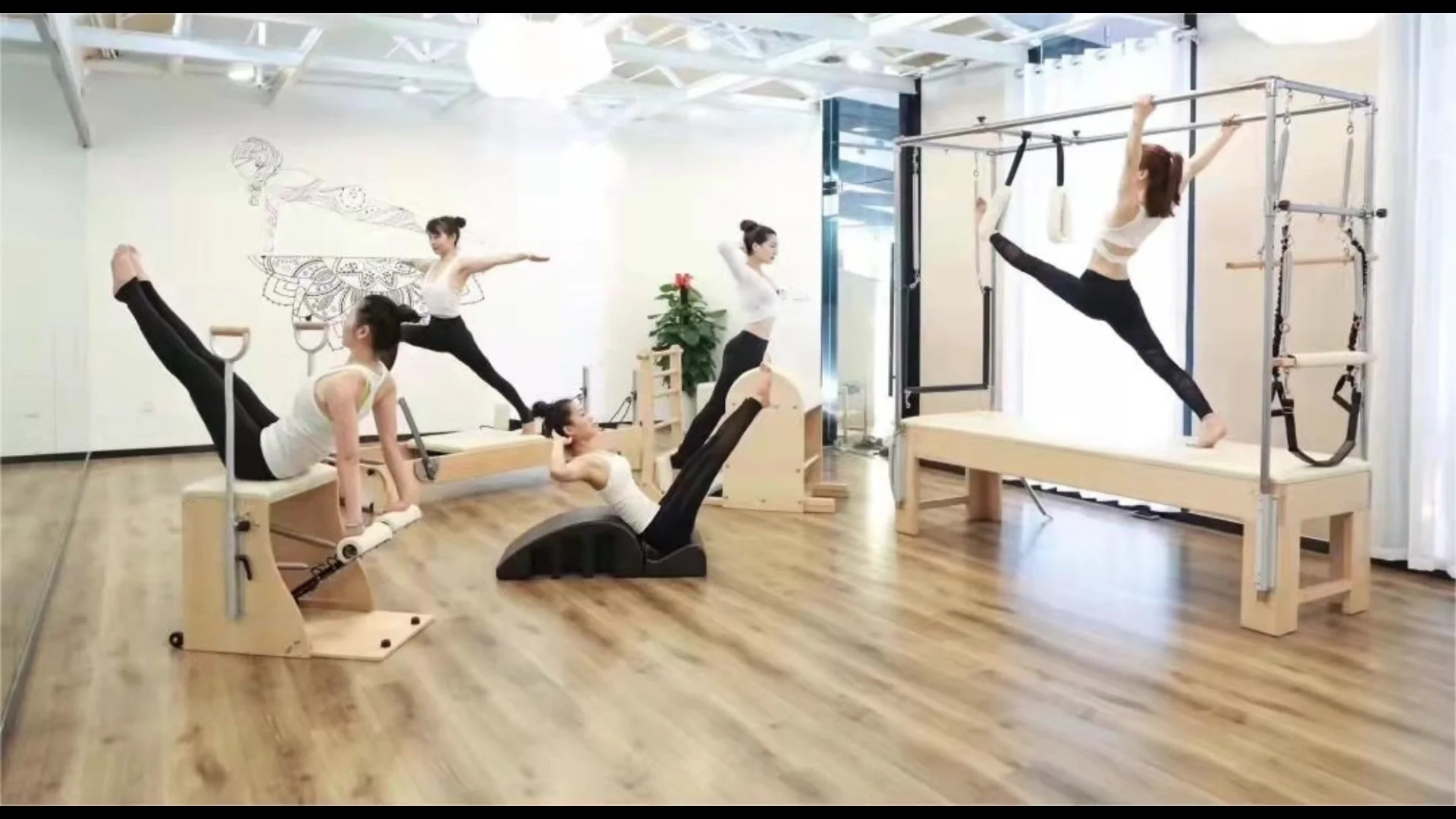 Factory Supply Pilates Five Set Reformer Equipment Cadillac Reformer ...