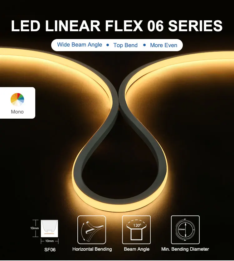 Ce Rohs Ul Silicone Led Neon Flex Tube Smooth Lighting 2835 Outdoor ...