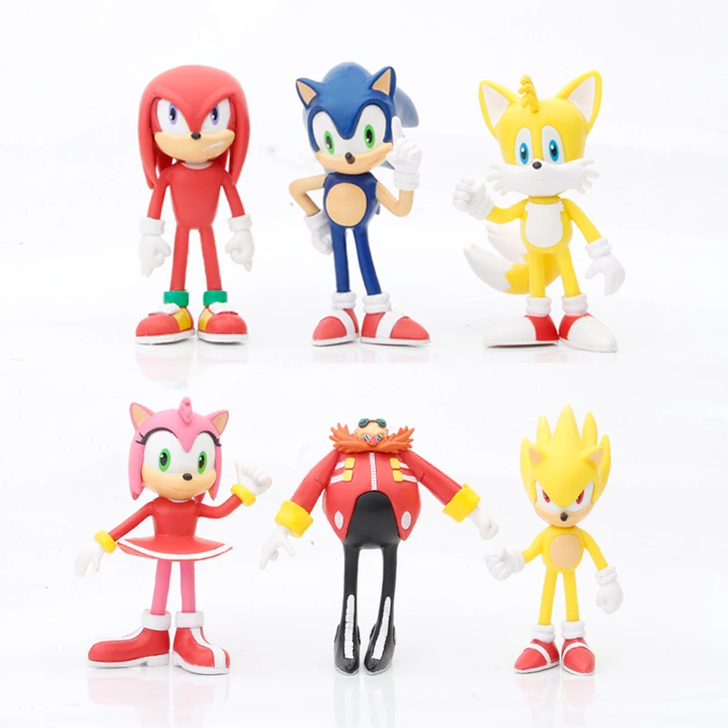 3d Pvc Japanese Game Character Action Figure Sonic As Cake Decoration ...
