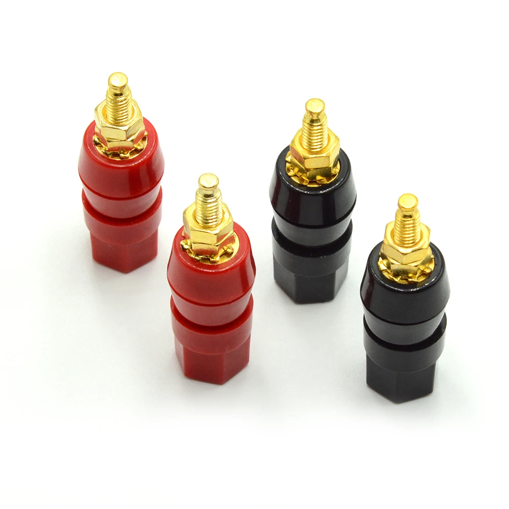 Terminals Red Black Connector Amplifier Terminal Binding Post Banana ...