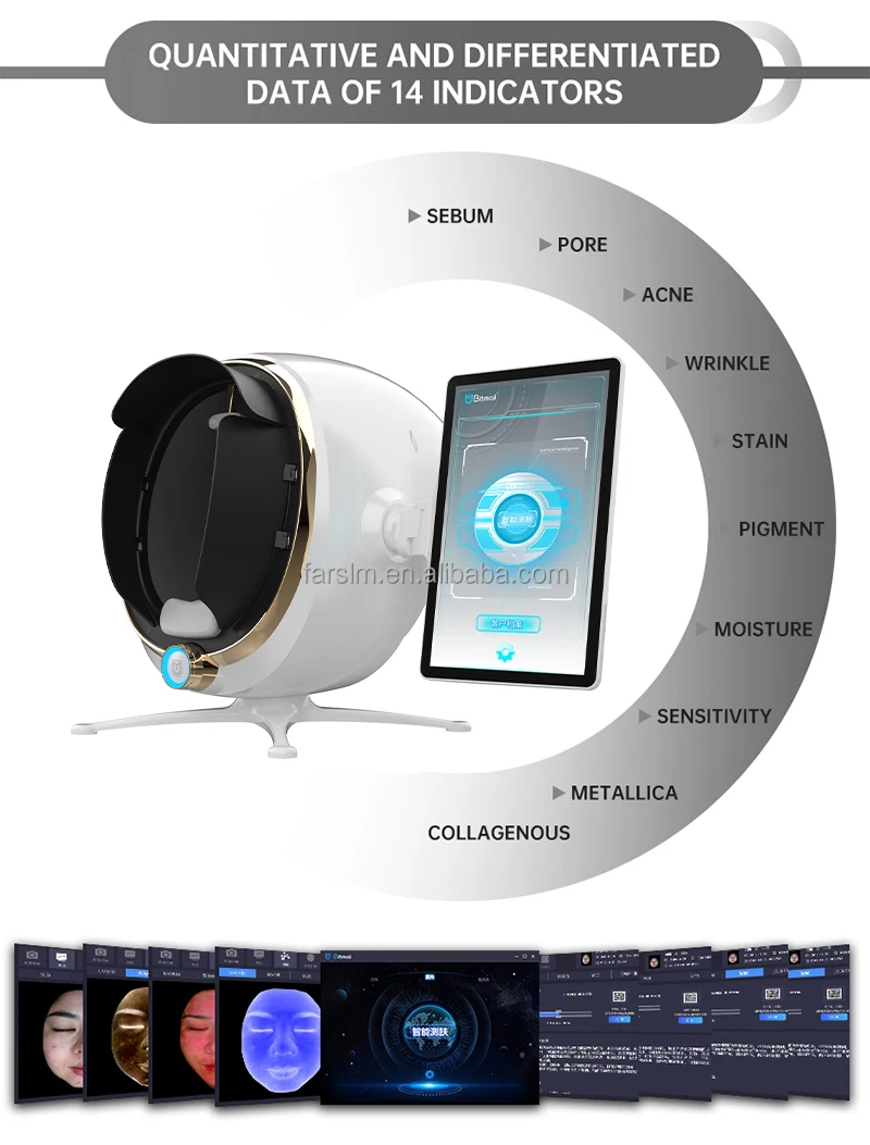 Portable 3D AI Face Skin Diagnostics Analyzer - Magic Mirror