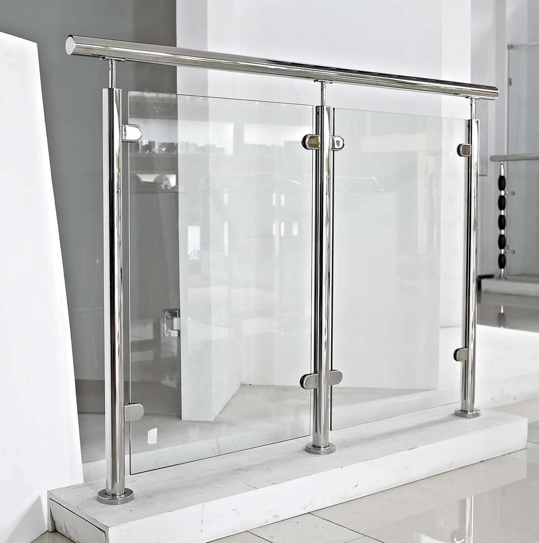 Simple Design Balcony Post Balustrades Handrails Stainless Steel Stair ...