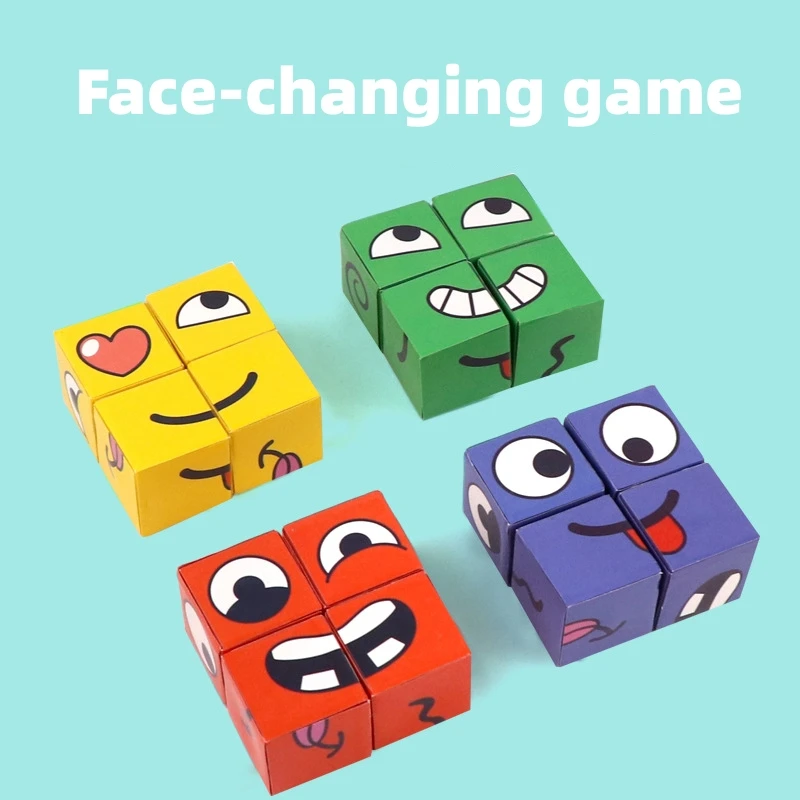 Indoor Portable Funny Face Change Cube - Multiplayer Game