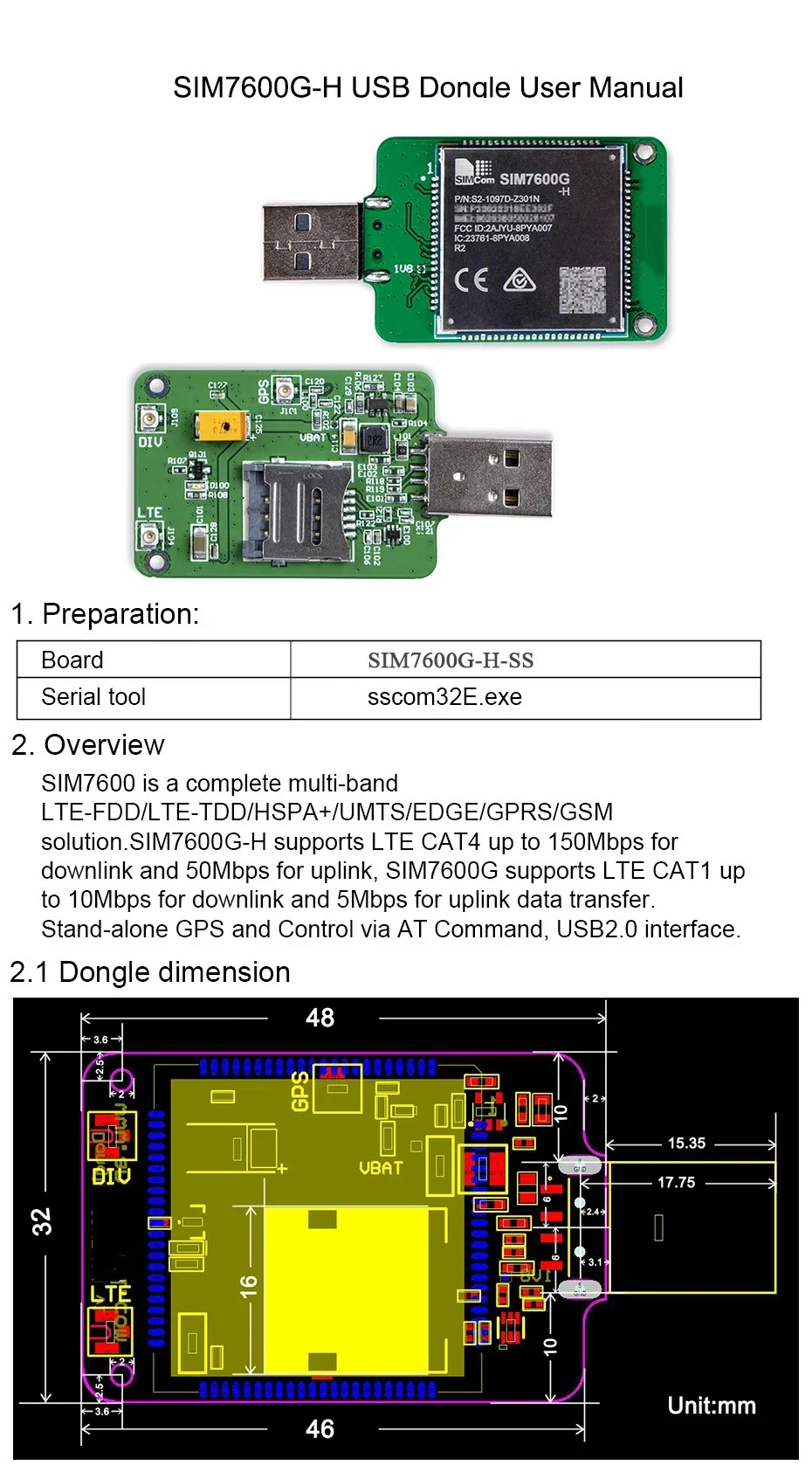 Simcom Sim7600g H 4g Lte Module Usb Dongle Buy 4g Lte Module Sim7600g H Sim7600g H Usb Dongle