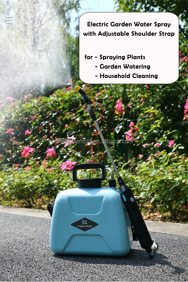 5L Battery Powered Garden Flowers Water Sprayer USB Rechargeable ...