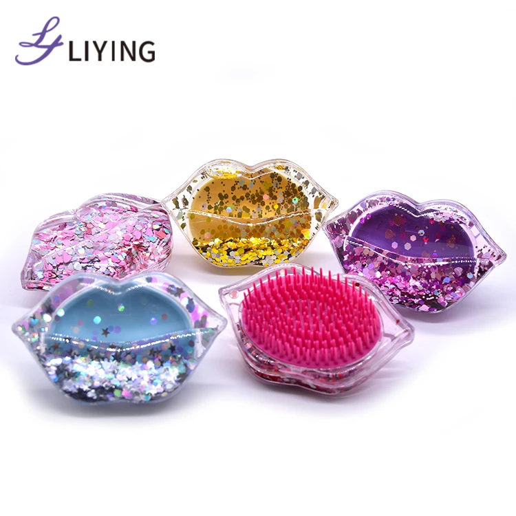 Hot Sale Private Label Detangling Brush Custom Logo Liquid Glitter Lip ...