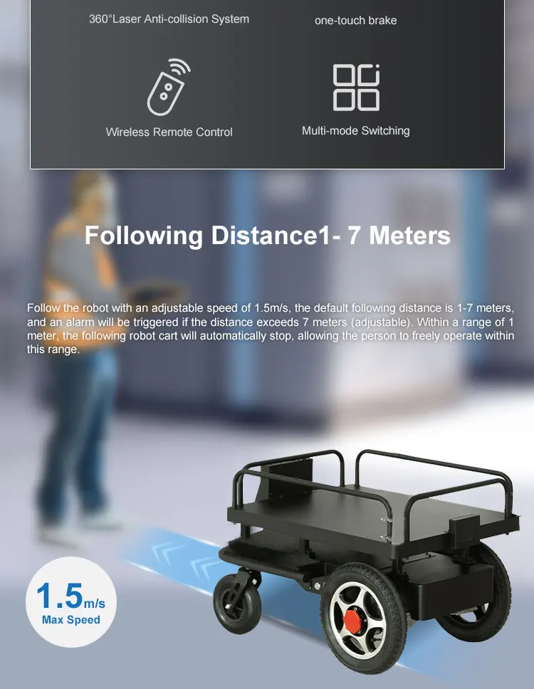 Compact Autonomous AGV Trolley with Foldable Design & Robotic Pallet ...