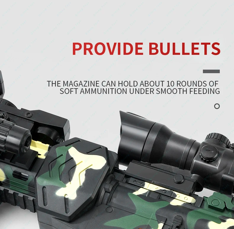 Qilong Hot Sell B/o Foam Bullets Gun Toy Children M416 Electric Blaster Guns Strong Power Soft ...