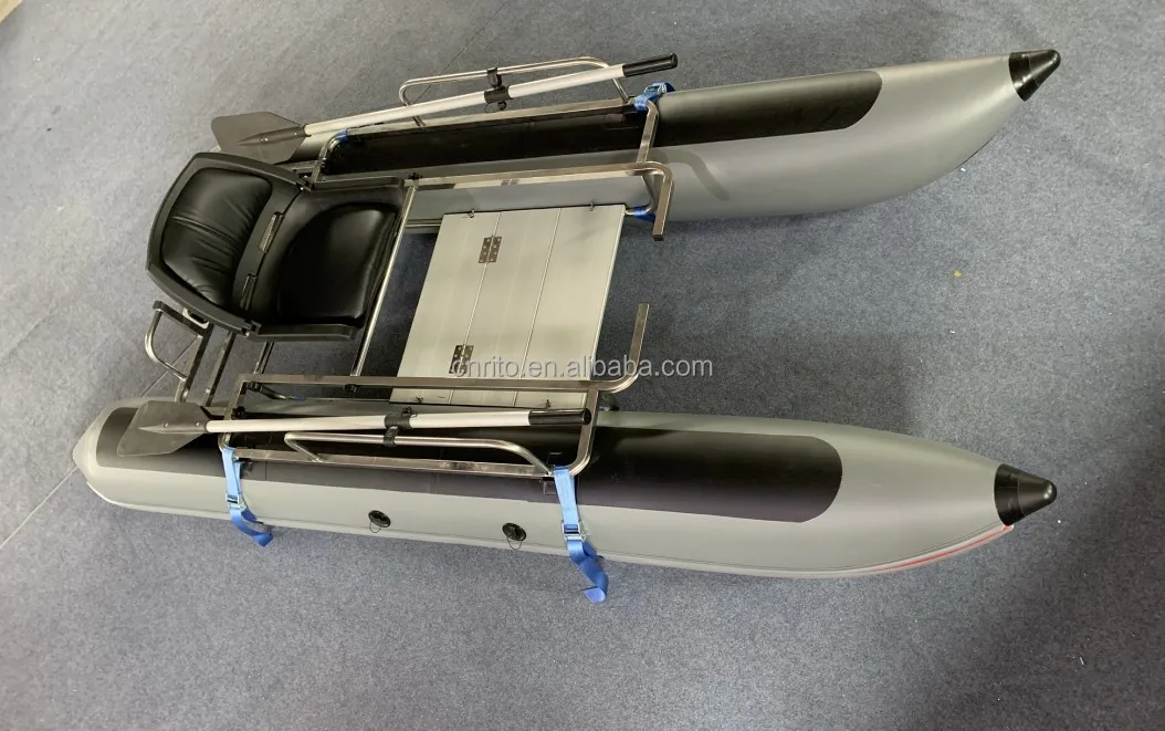 Heavy Duty Motorized Inflatable Floating Fishing River Catamaran Float Tube