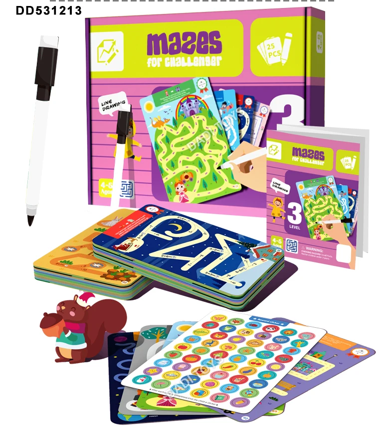 Creative Kids Preschool Learning Educational Card Toy Set With 25 Pcs ...