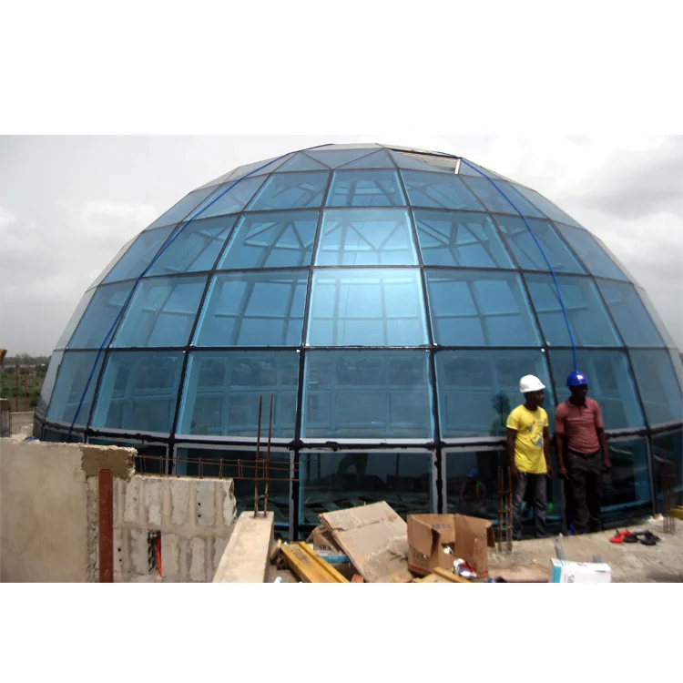 Durable Galvanized Steel Frame Glass Dome Church Roof