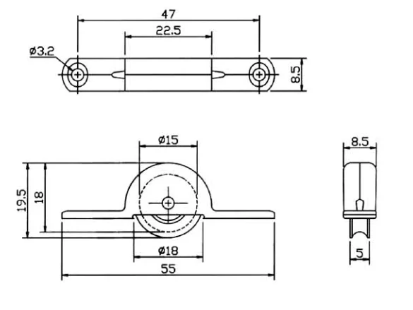 Spl Small Plastic Flyscreen Window Roller Wheel With Bearing - Buy ...