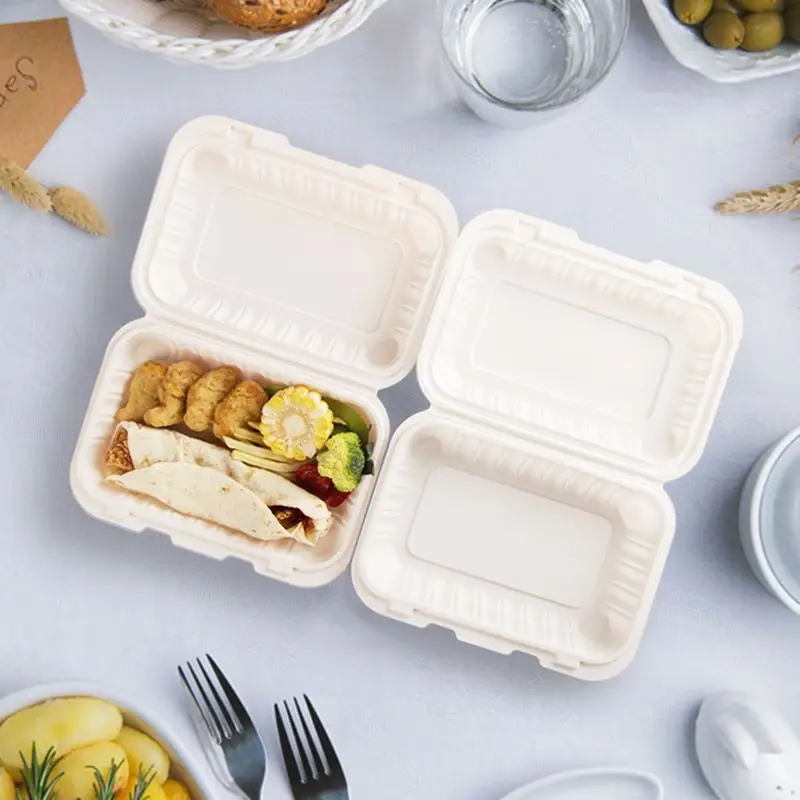 Customized Restaurant To Go Containers Togo Boxes Microwave Safe Hinged ...