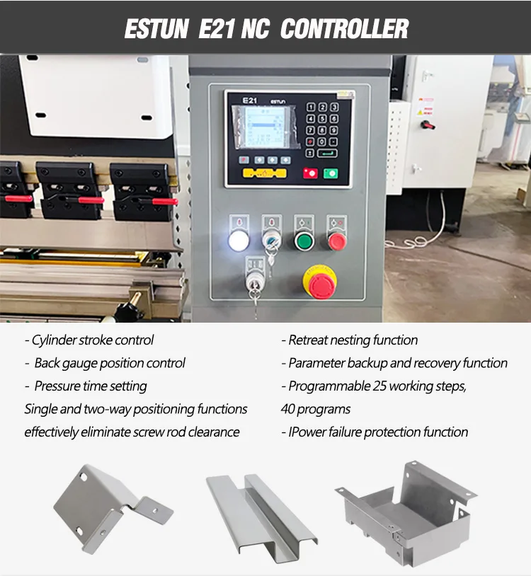 Hydraulic Press Brake 60t1200 Nc Sheet Metal Brake Press Machine Fold ...