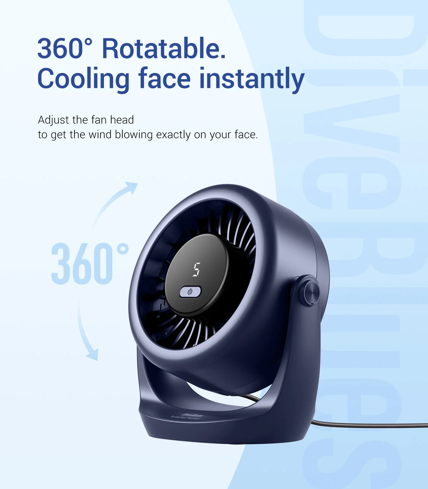 OCOOPA High Speed Turbo USB Cooling Fan - Compact & Efficient