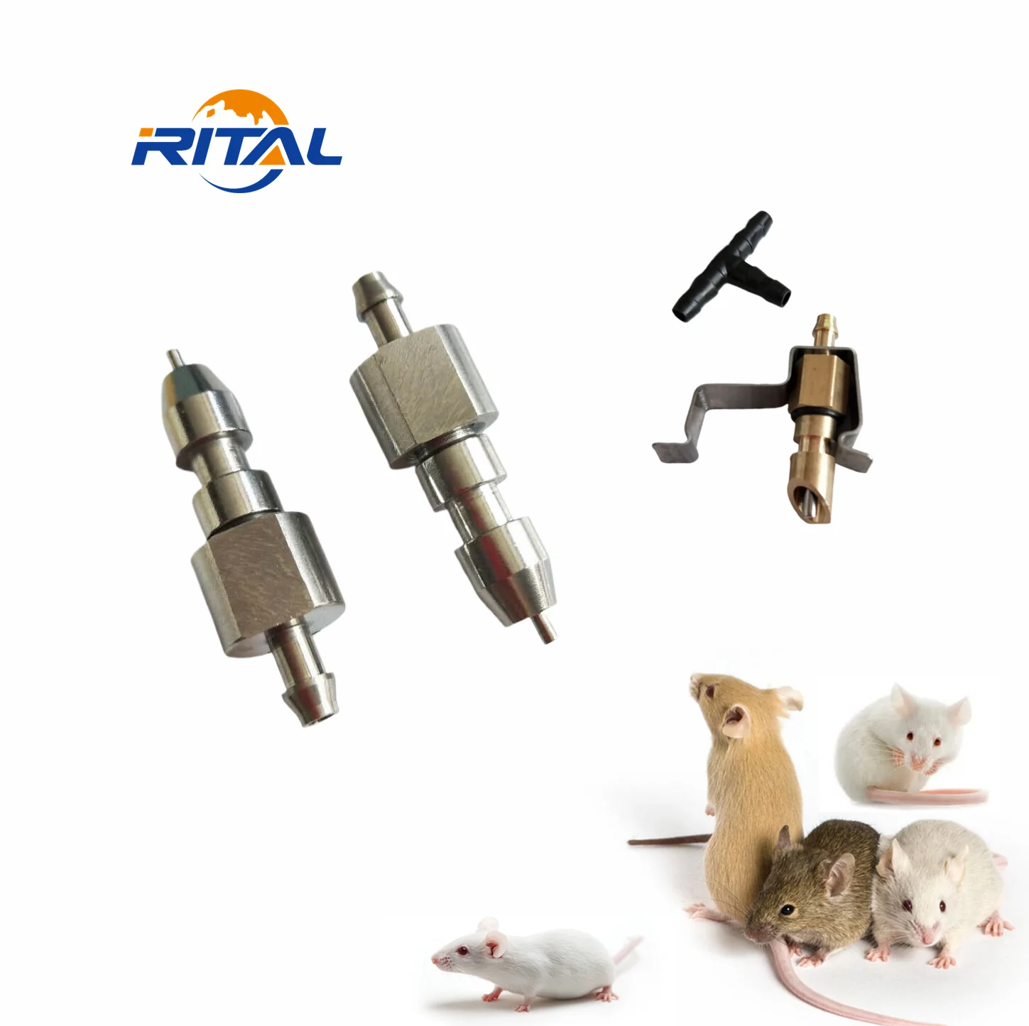 Brass Automatic Animal Poultry Rat Rodent Nipple Drinker Water Feeding ...