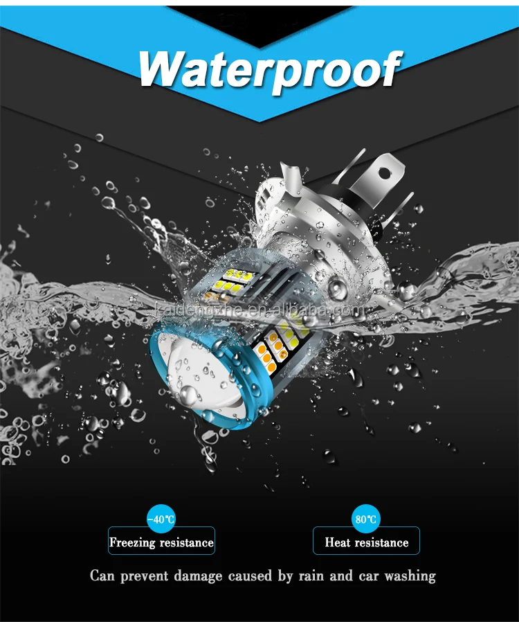 Angel Eyes Flash Motorcycle H4 BA20D H6 LED Headlamp