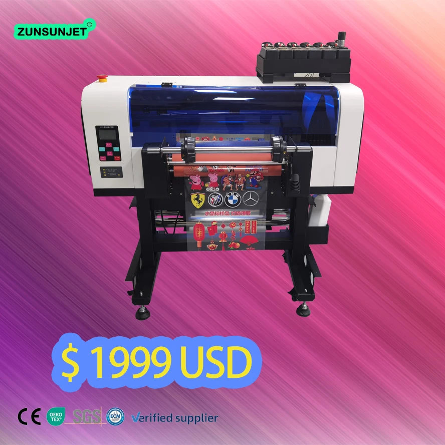 ZUNSUNJET A3 UV DTF Printer - Double-Headed Crystal Label Printer