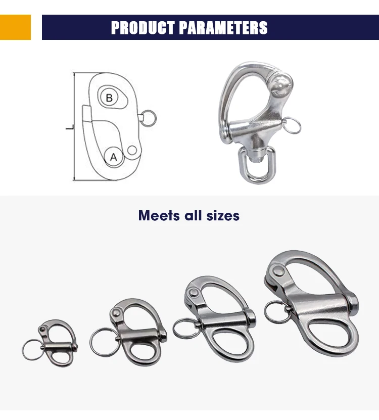Hot Sale High Quality Stainless Steel Shackles Snap Shackle With Best ...
