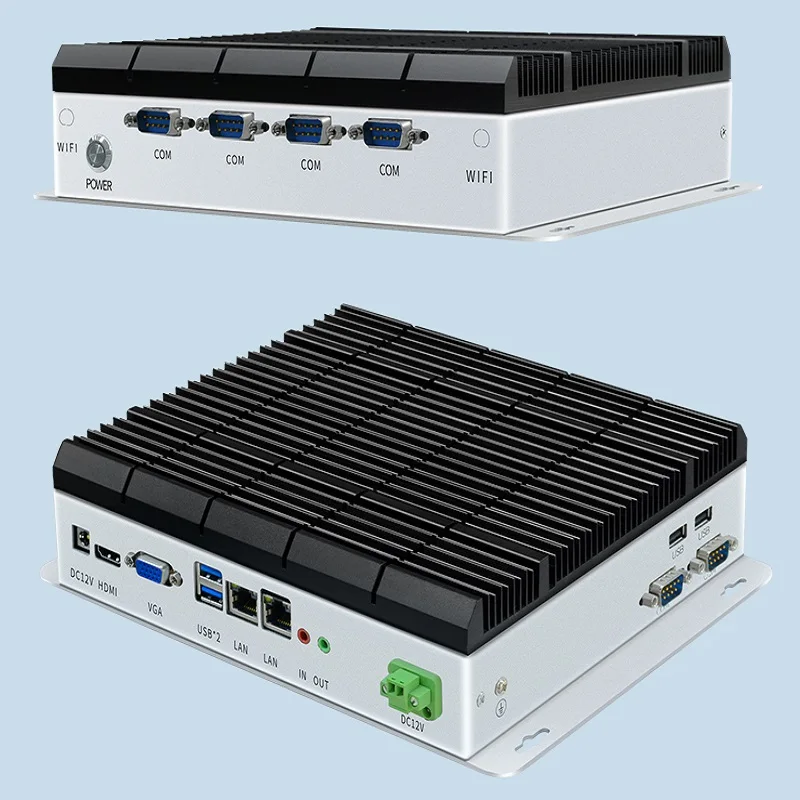 4g Wifi Rugged Embedded Mini Pc 6 Com Port Visual Industrial Controller ...