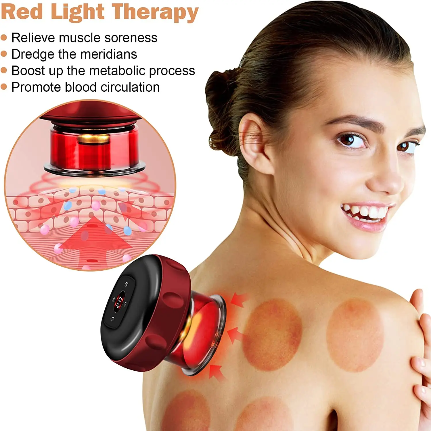 Electric Cupping Therapy Set - Smart Massage Kit 4-in-1