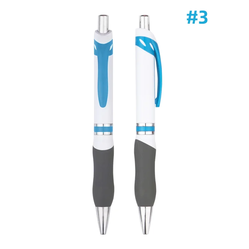Customized 1.0mm Plastic Ballpoint Pen Colorful Logo Quality Business ...