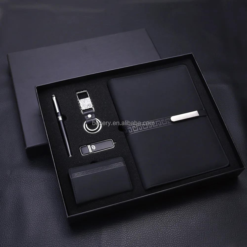 Custom logo Luxury Wedding Notebook With Usb Drive and Pen Corporate ...