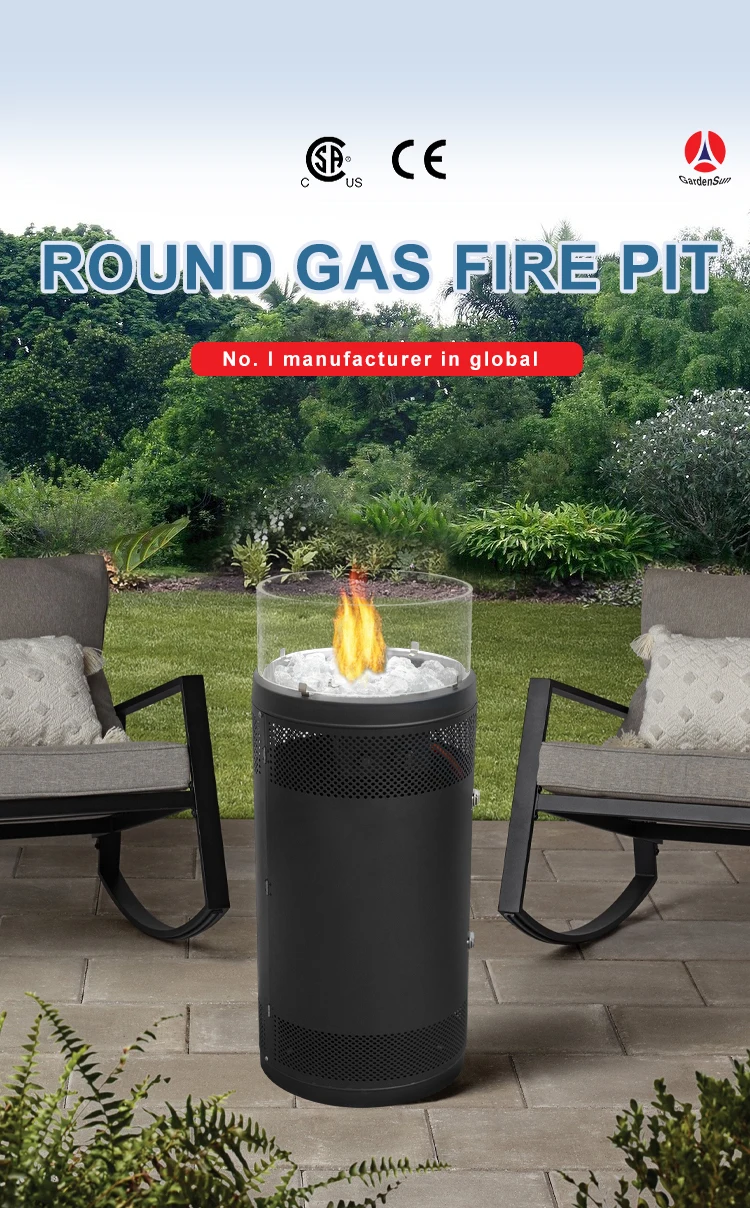 Professional Factory Oem Outdoor Propane Round Gas Fire Pit China Fire ...