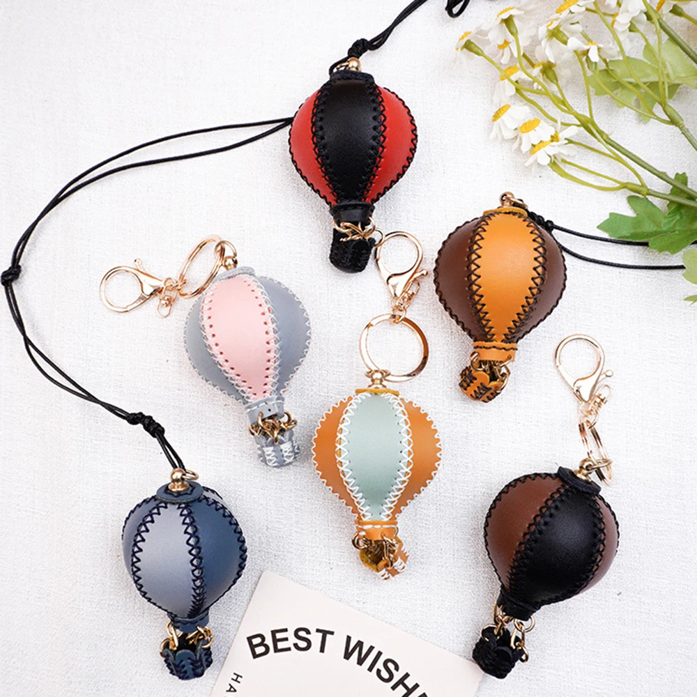 DIY Handmade Genuine Leather Balloon Key Chain Holder