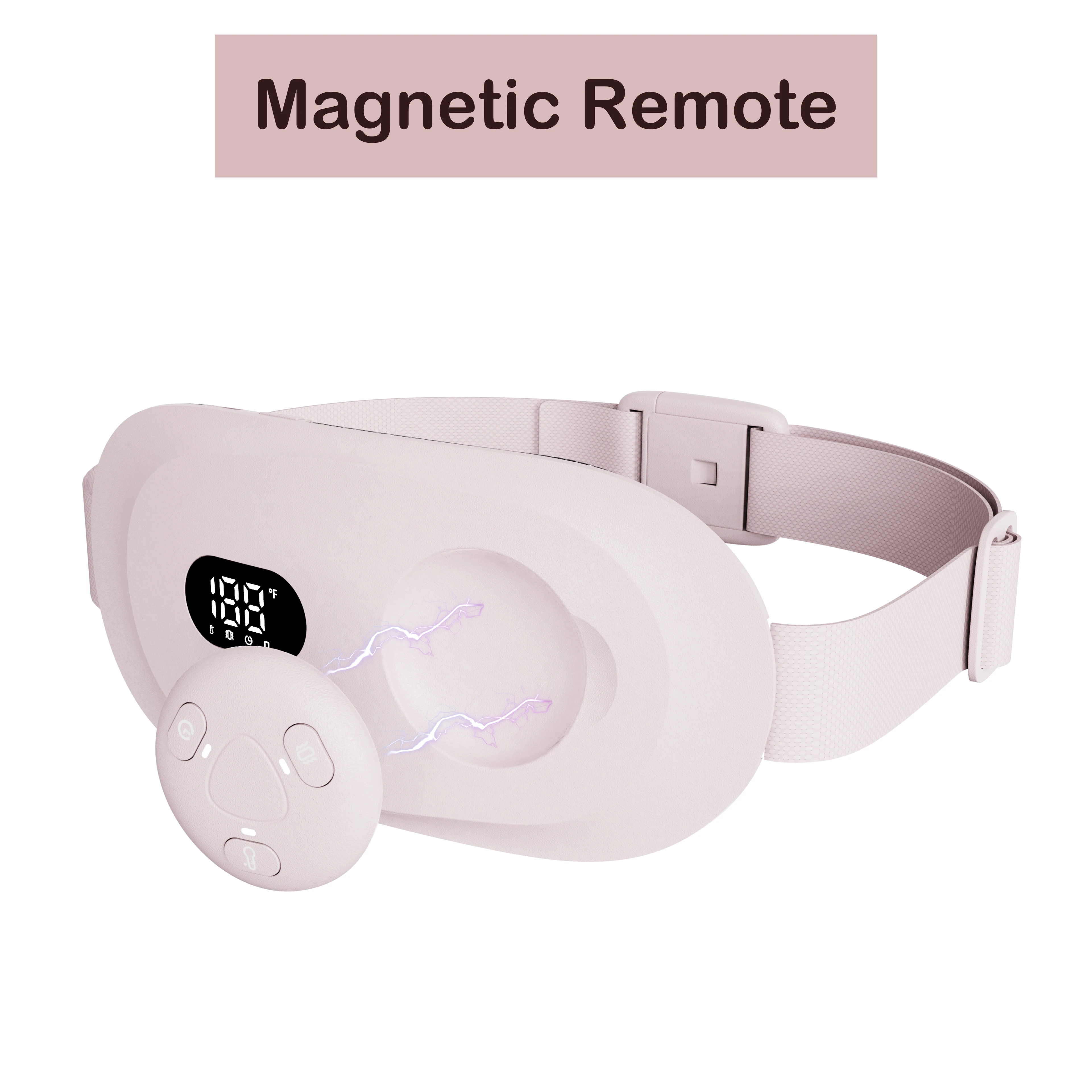 Smart Waist Massager Hot Compress Warm Palace Vibrating Period Cramp ...