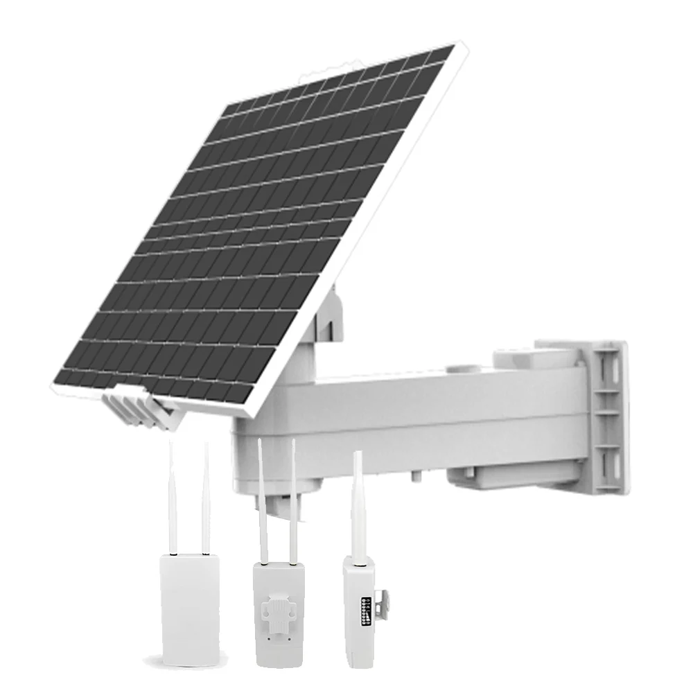 Outdoor Off Grid 4G LTE Solar Panel Kit with Router