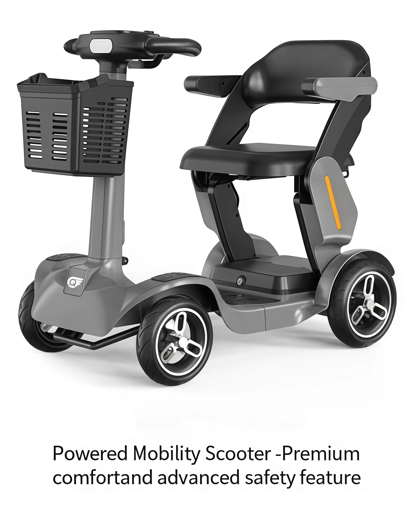 4 Wheel Foldable Electric Scooter for Seniors Elderly & Handicapped ...