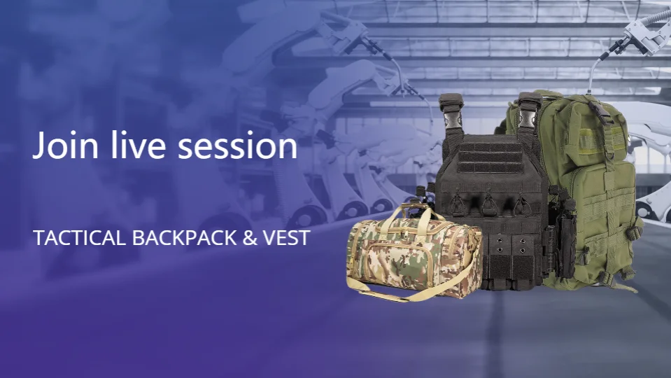 Custom designs are available from Backpack Vest factory