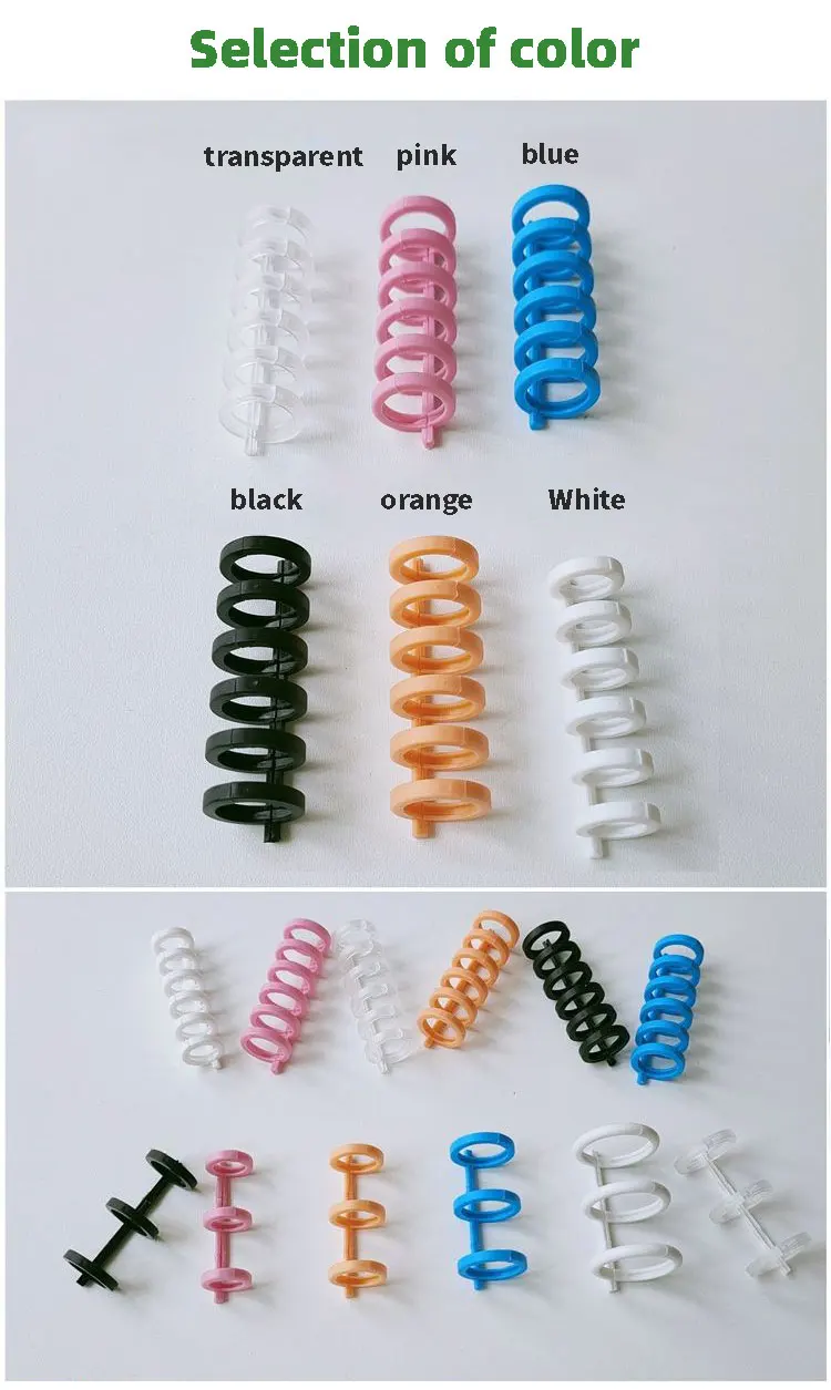 Spiral Strip A4 Circle Ring Binder PP Material Loose-leaf Paper Book ...