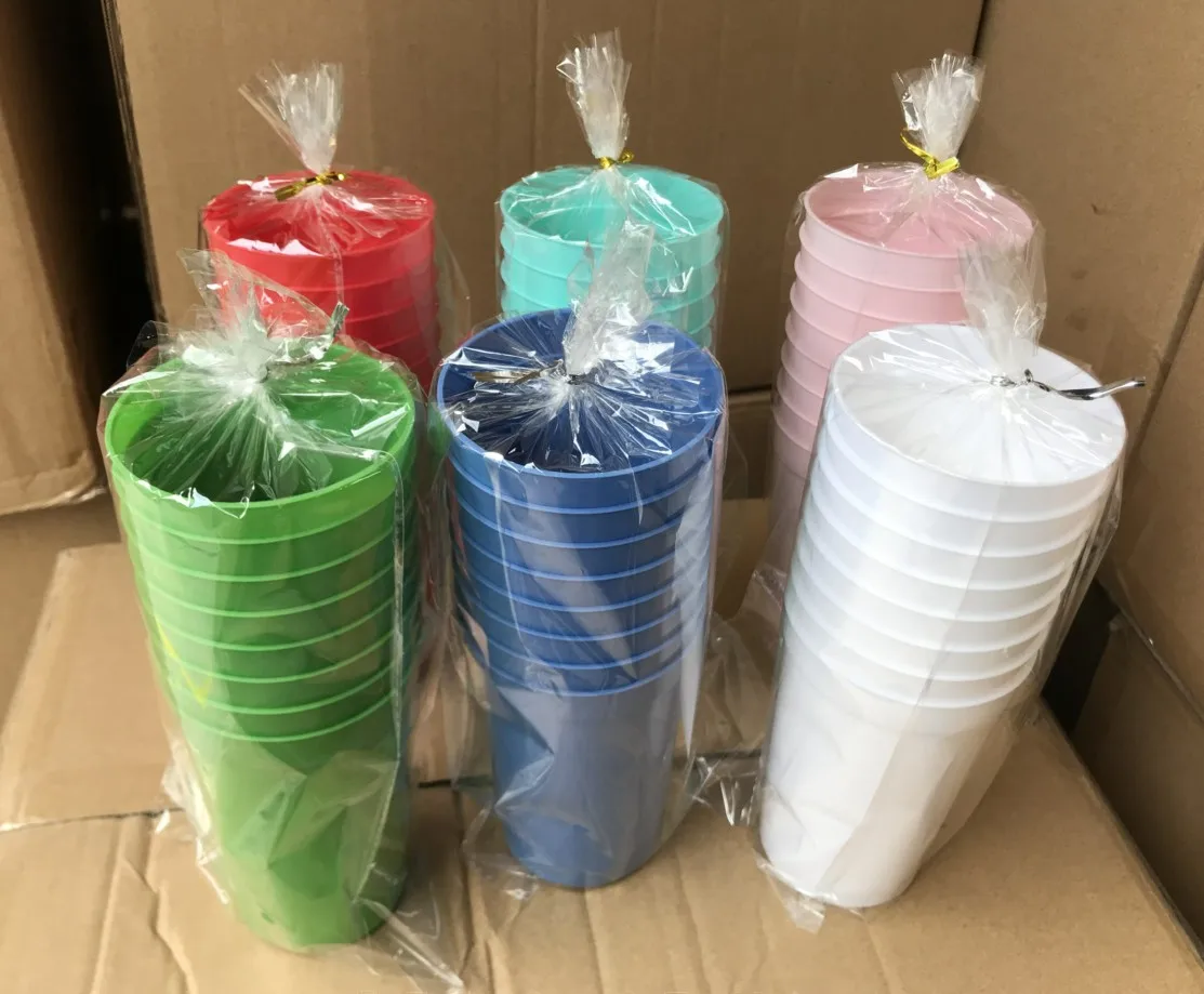 100pcs Logo Promotional Plastic Stadium Cup 8oz 10oz 16oz 20oz 32oz ...