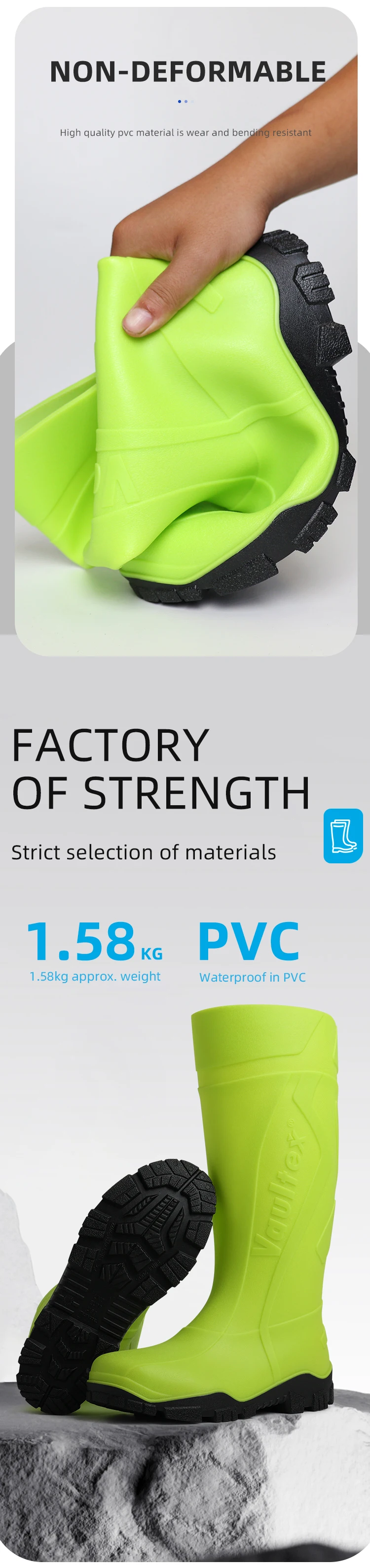 Vaultex Custom Safety Rain Shoes - High Quality & Waterproof