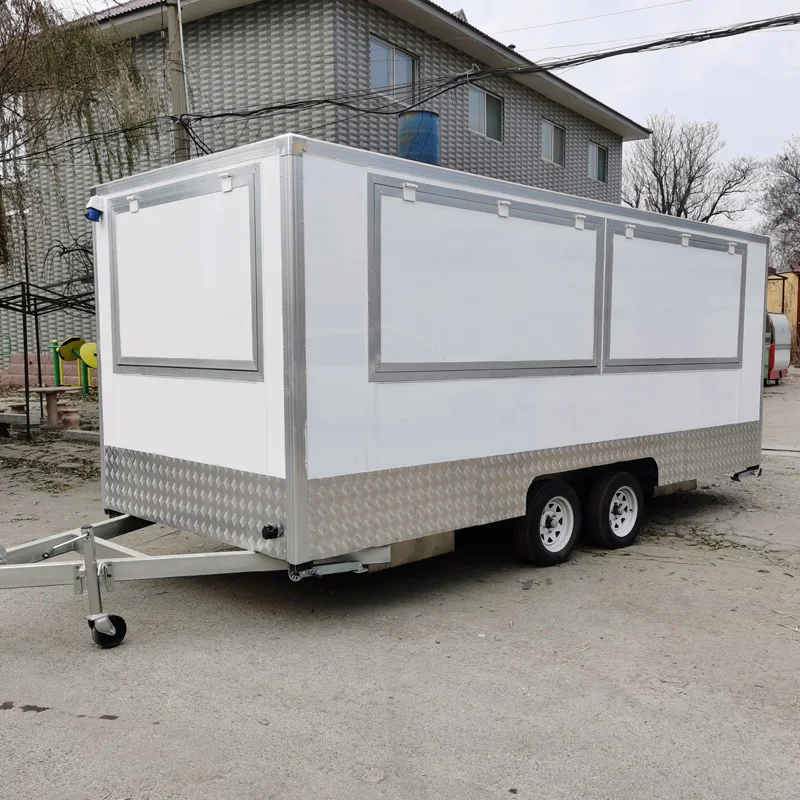 Container Food Truck Kebab Food Trailers Fully Equipped