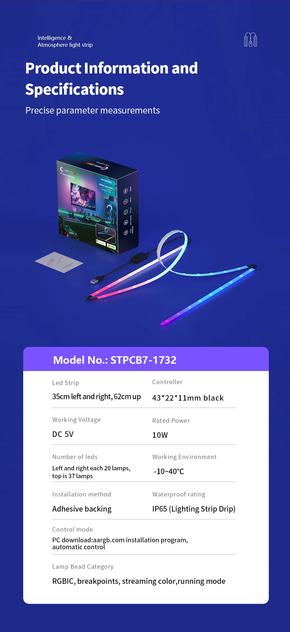 Cl Lighting Online Store Supplier Smart Rgbic 100% Sync Tv Pc Led ...