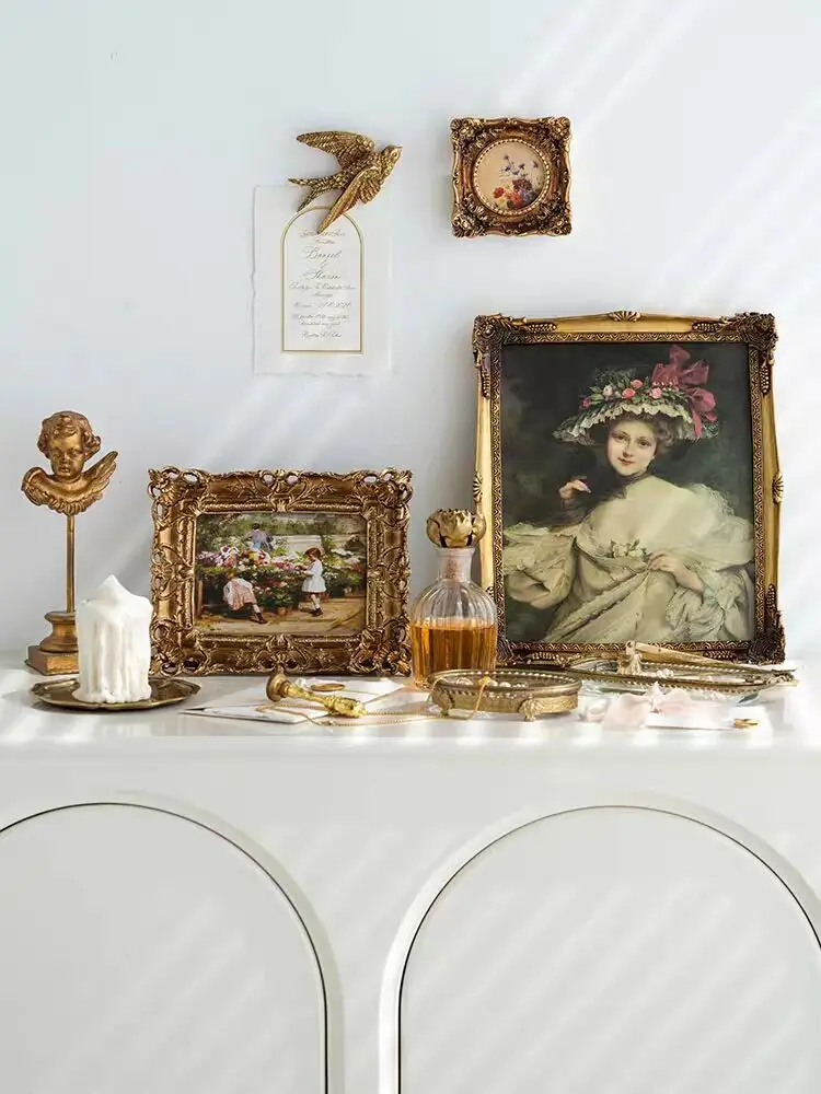 Decorative Table Top Picture Frame Antique Gold French Wall Frame ...