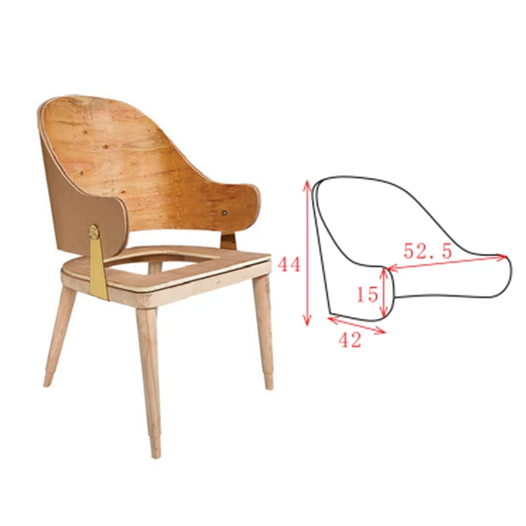 Wooden Dining Chairs with Seat Plywood Replacement Parts for Furniture ...