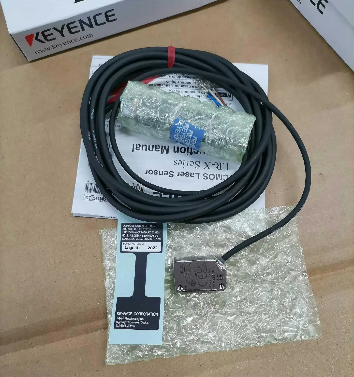 Original Keyence Lr-x100 Laser Photoelectric Sensor 100mm Range ...