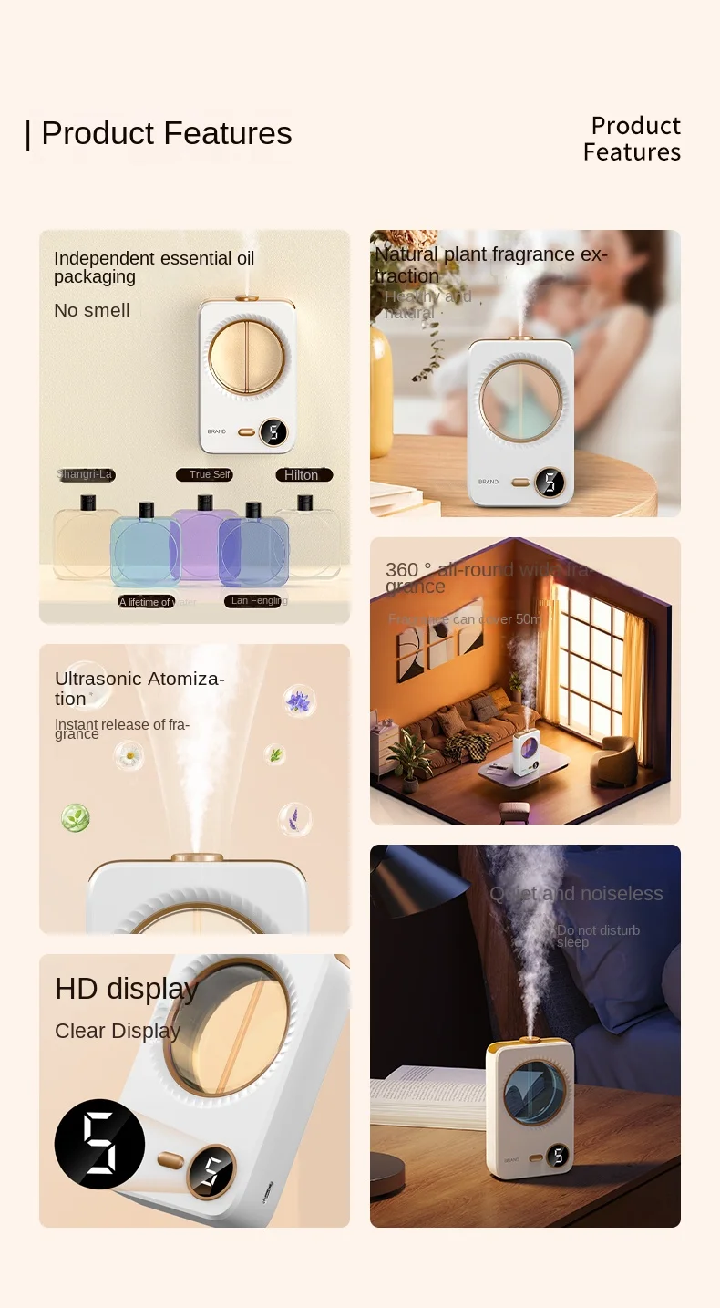 2024 New Product Wall Mounted Smart Essential Oil Nebulizer Aroma ...