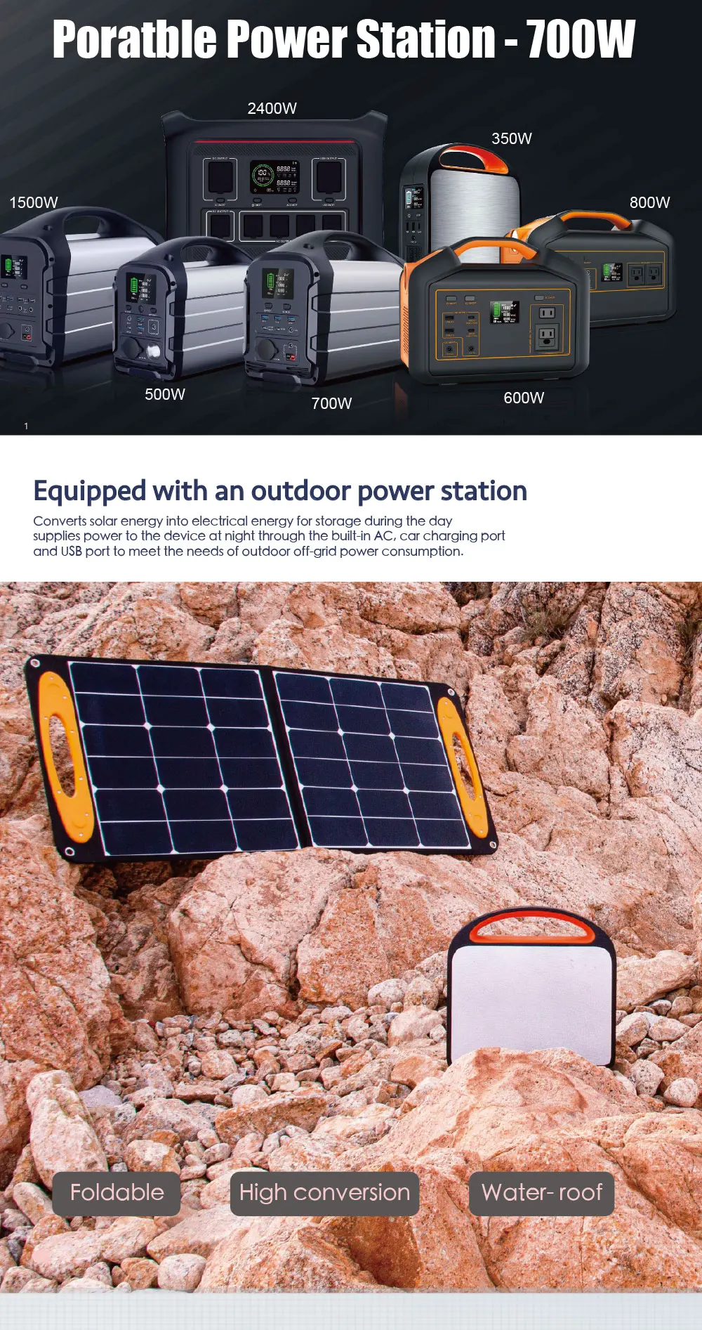 700wh Mexico Solar Portable Lithium Ion Power Battery Banks Station ...