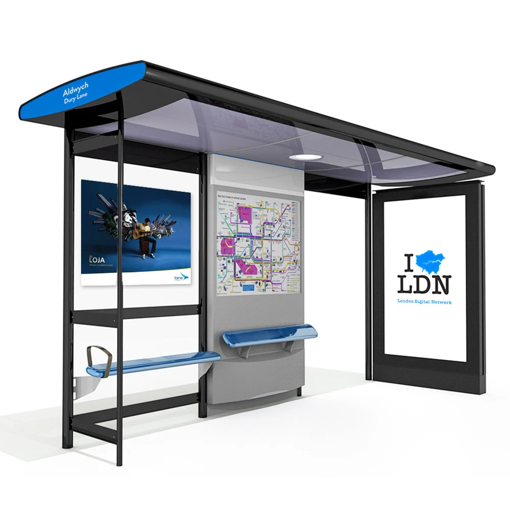 Smart Bus Stop Station - Outdoor School Bus Shelter